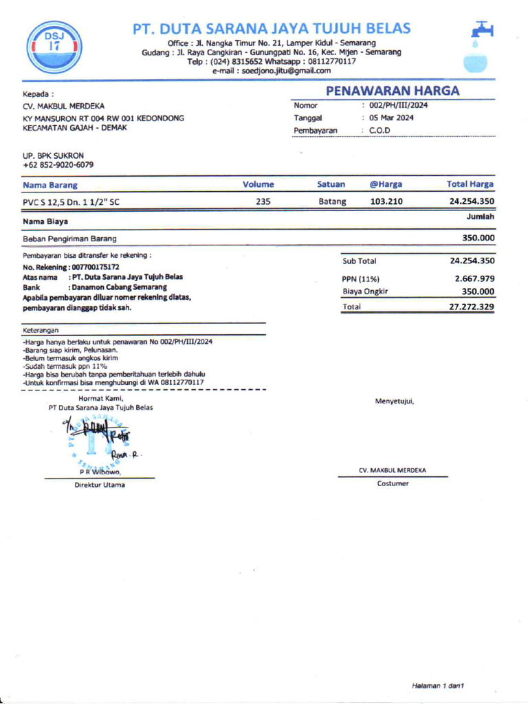 Contoh Invoice | PDF