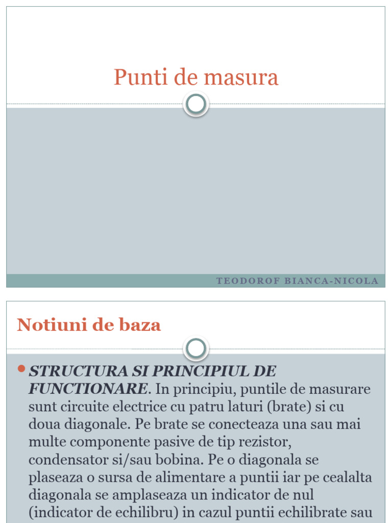 Punti de Masura | PDF