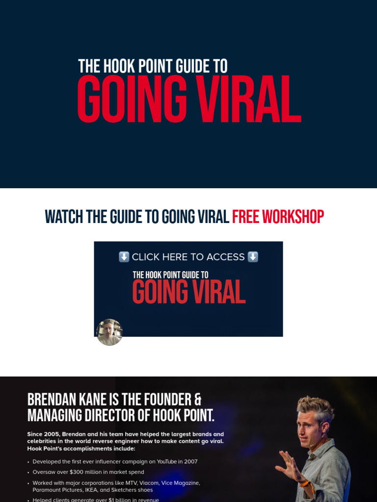 HookPoint Guide To Going Viral | Download Free PDF | Viral Video ...