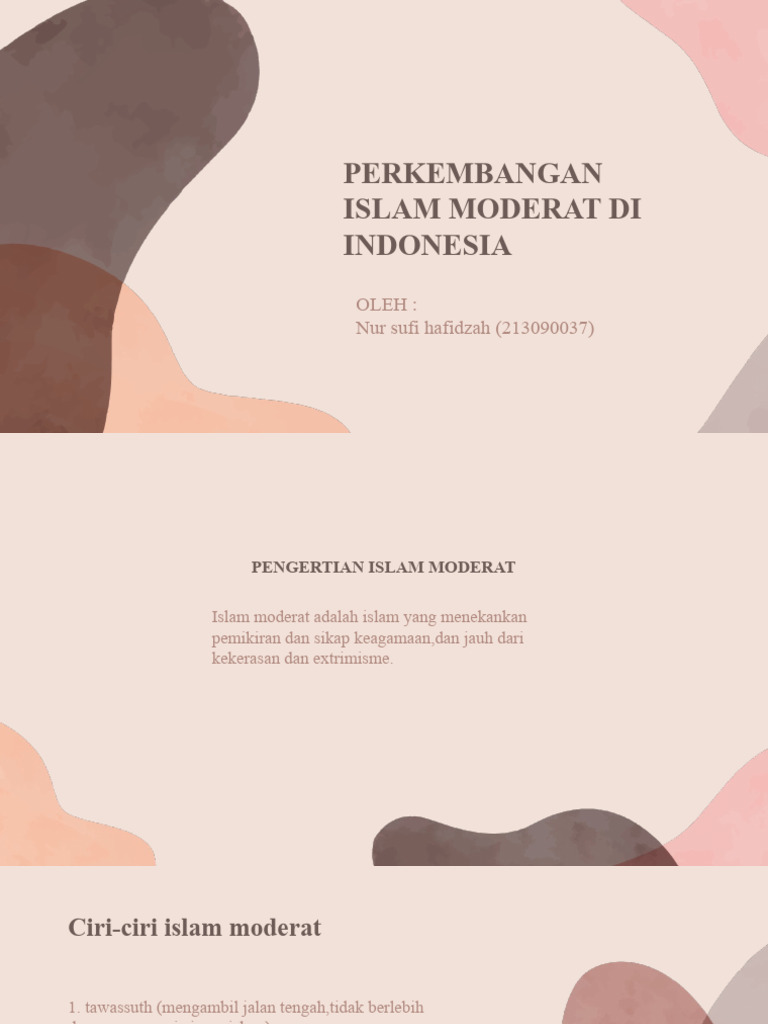 Perkembangan Islam Moderat di Indonesia | PDF
