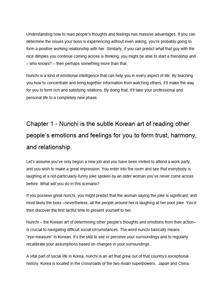 The Power of Nunchi by Euny Hong Book Summary | PDF | Dr. Watson ...