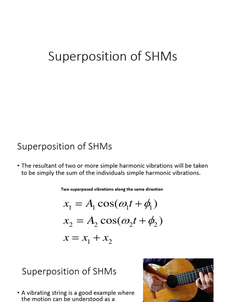 SHM2 | PDF | Harmonic | Mechanics