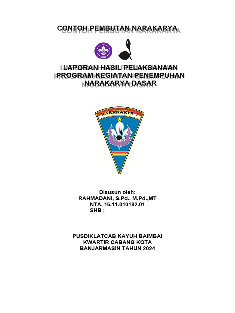 Contoh Pembuatan Narakarya I | PDF