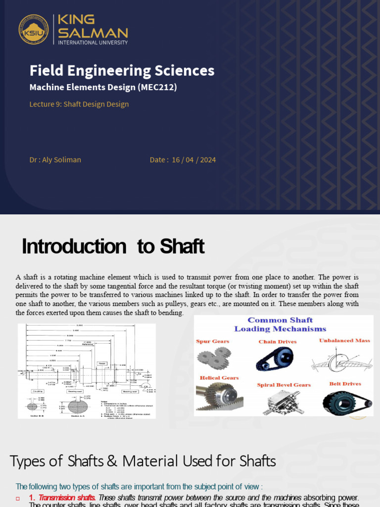 Machine Elements Design MEC212 - LEC 9 | PDF | Belt (Mechanical) | Bending