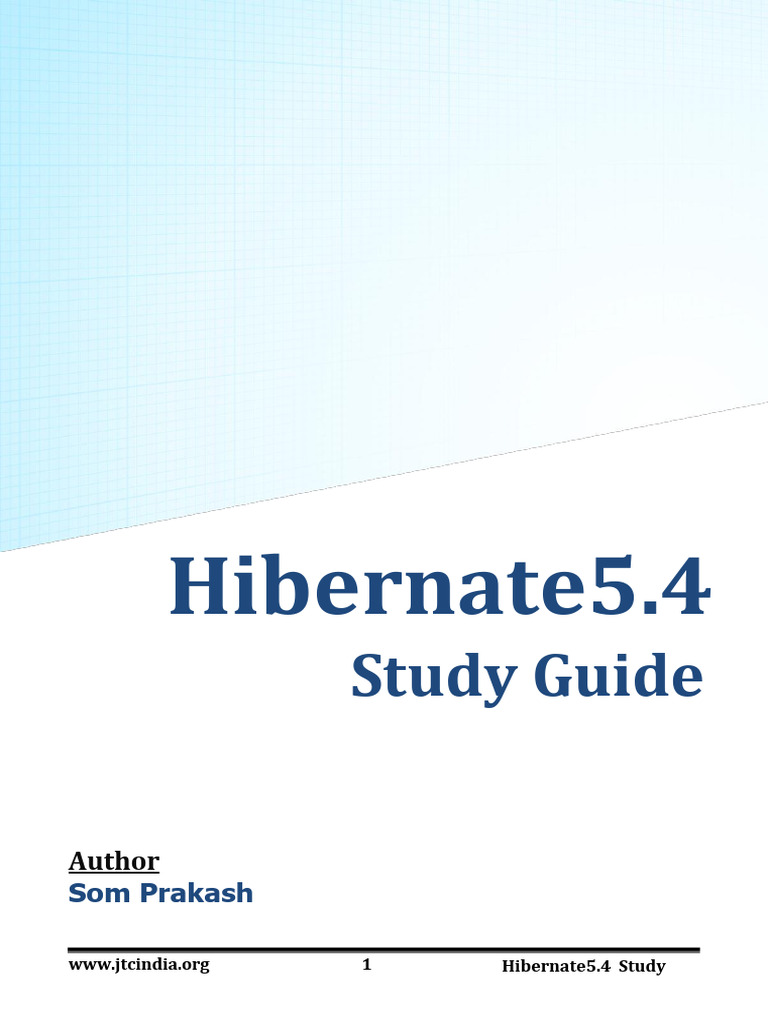 Module 1 - Introduction To Hibernate | PDF | Data Model | Software ... Module 1 - Introduction To Hibernate | PDF | Data Model | Software ...