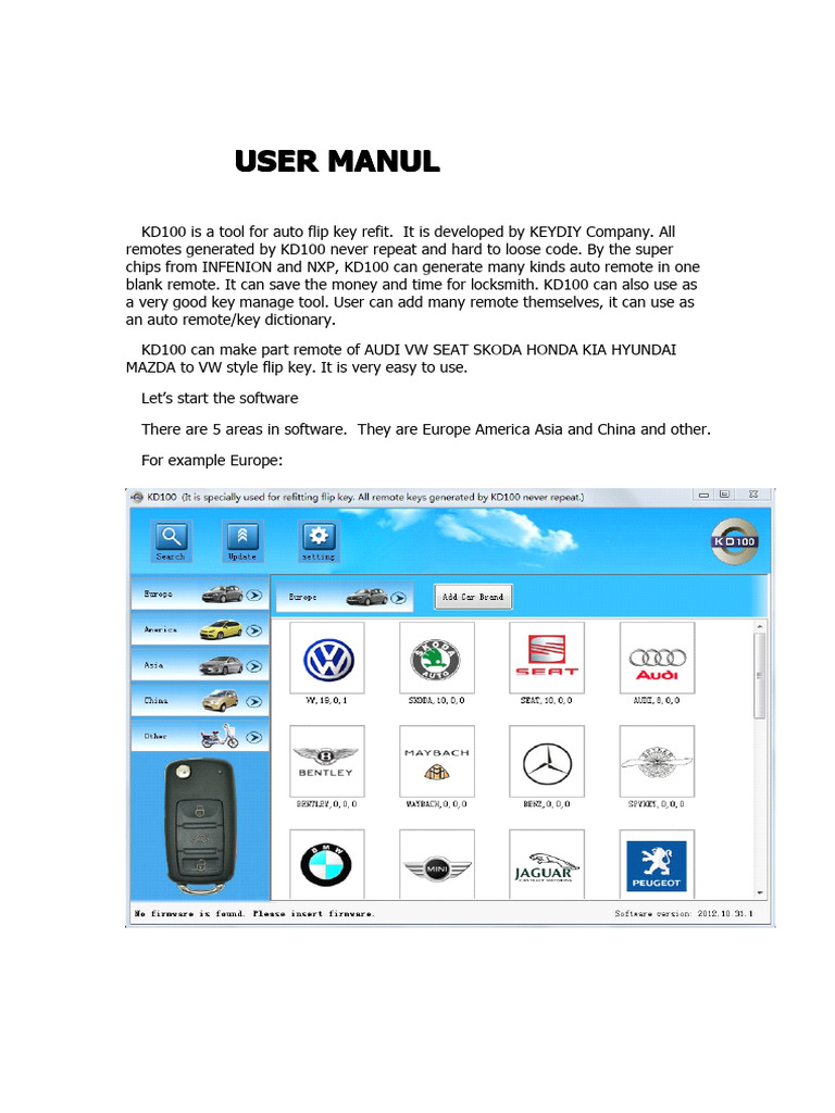 Programador KD-100 - Manual | PDF | Volkswagen | Brand