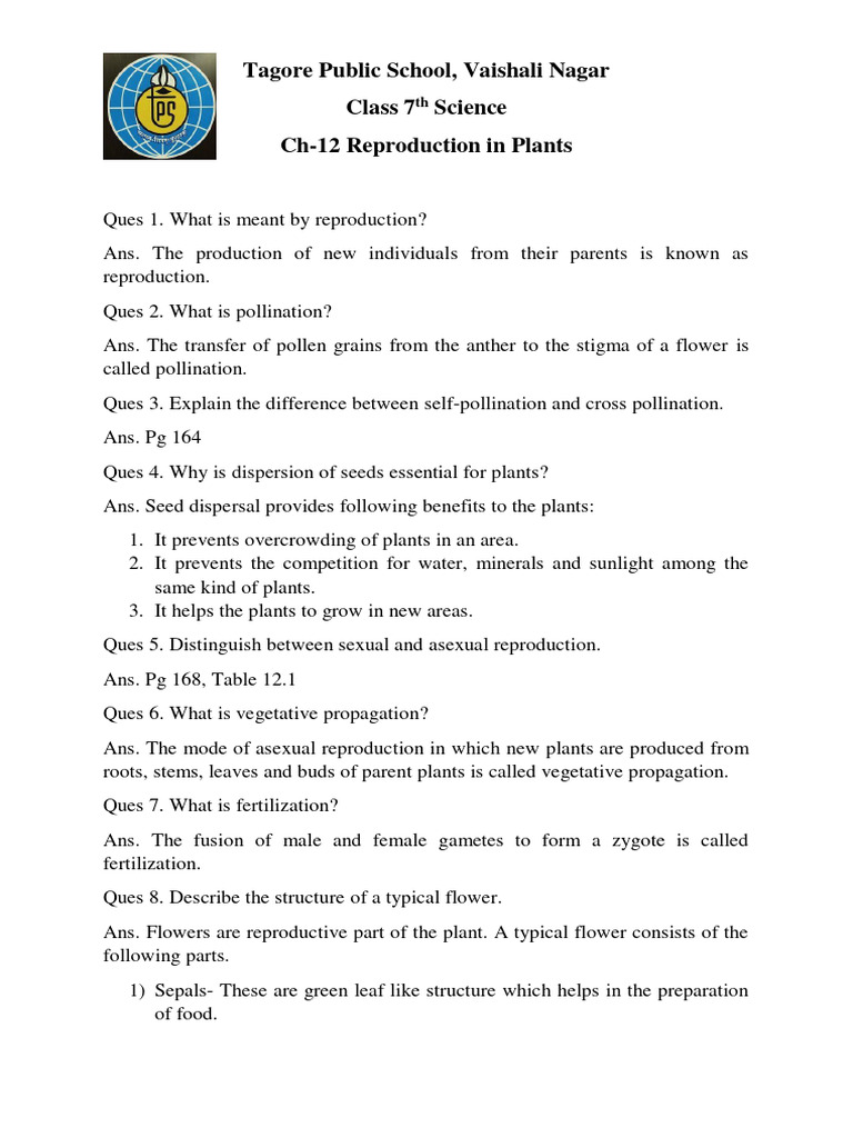 7th Science CH 12 Ques Ans | PDF