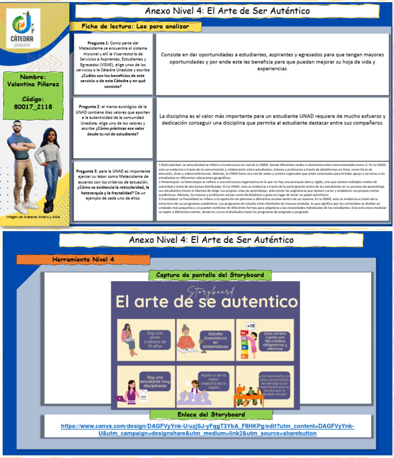 Anexo 4 - Nivel 4 El Arte de Ser Autentico | PDF | Aprendizaje