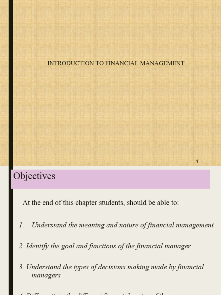 Financial Management Basics | PDF | Money Market | Business