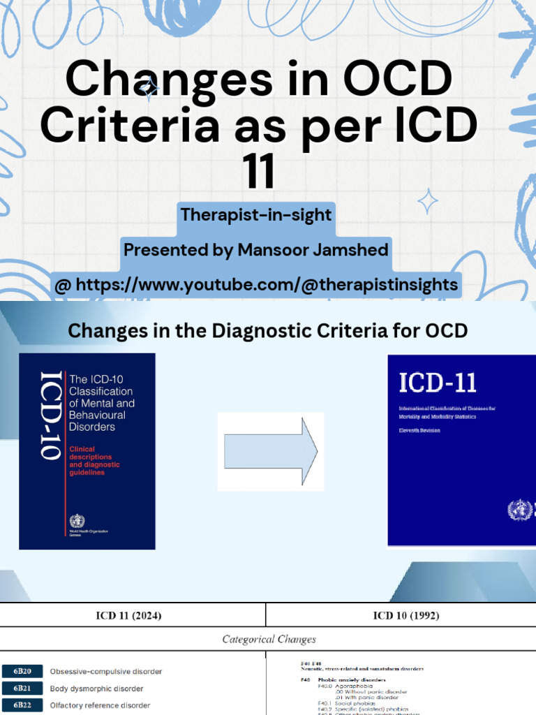 ICD-11 Changes in OCD Criteria | PDF | Science & Mathematics