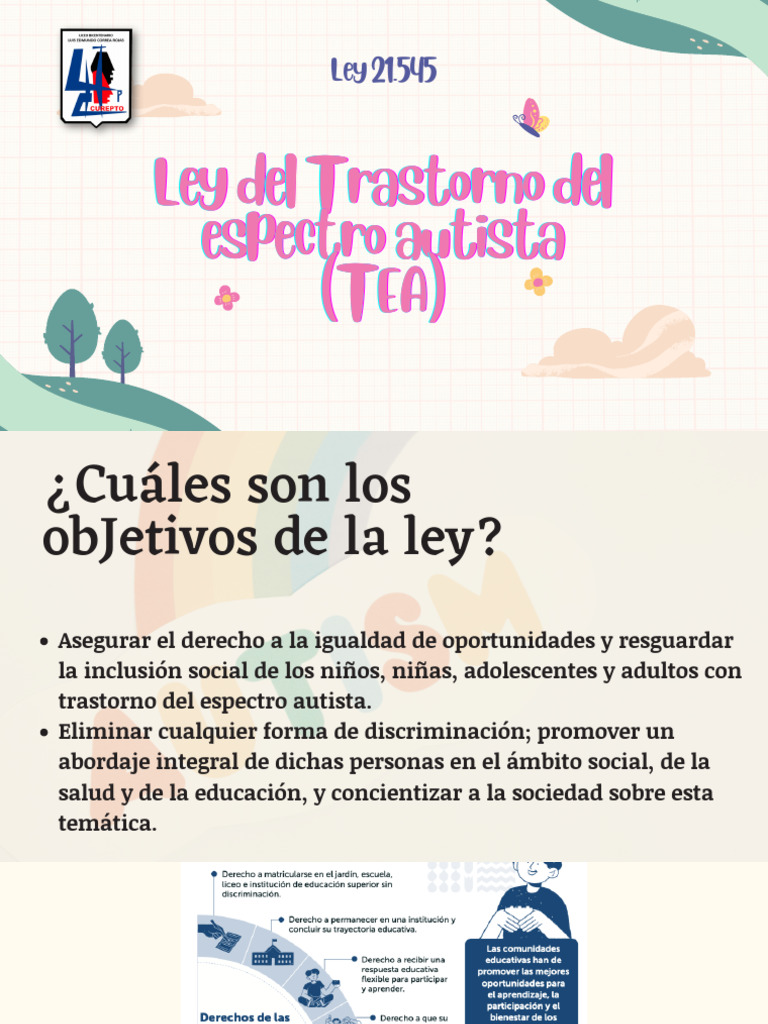 Ley Tea | PDF | Espectro autista | Educación de la primera infancia