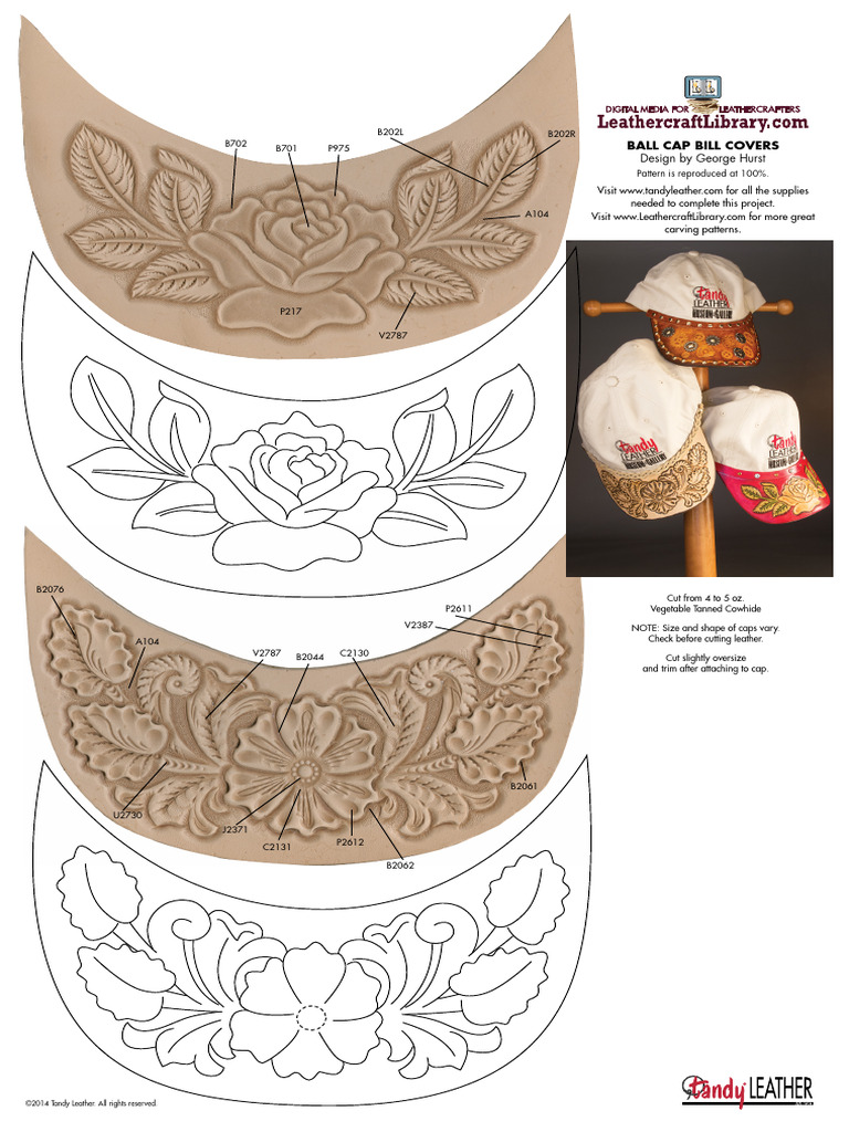 Ball-Cap-Bill-Covers | PDF | Leather