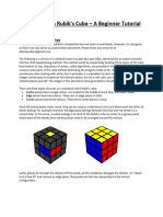 3x3 Rubik's Cube Printable Guide | PDF