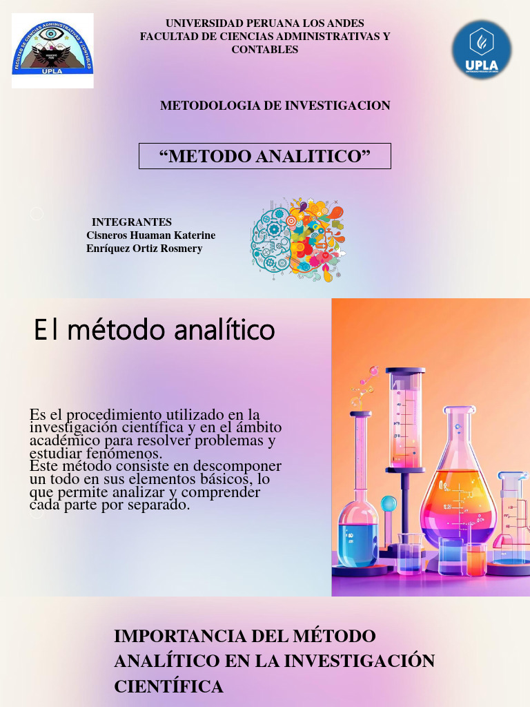 Metodo Analitico | PDF | Análisis | Método científico