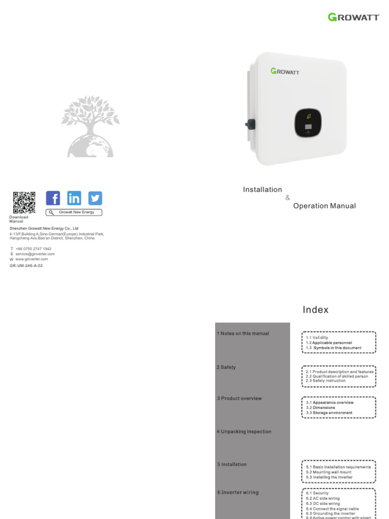 MOD 3 10KTL3 XH User Manual EN | PDF | Photovoltaic System | Power Inverter