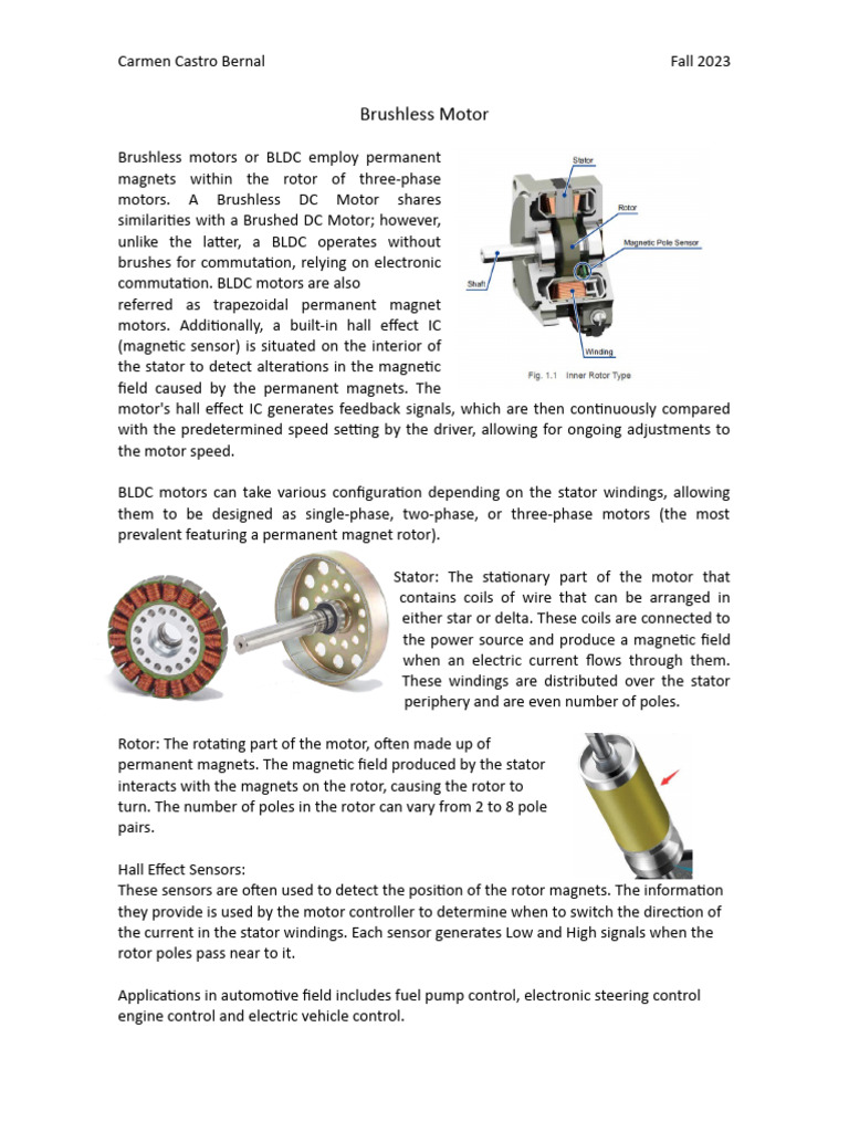 Brushless Motor | PDF