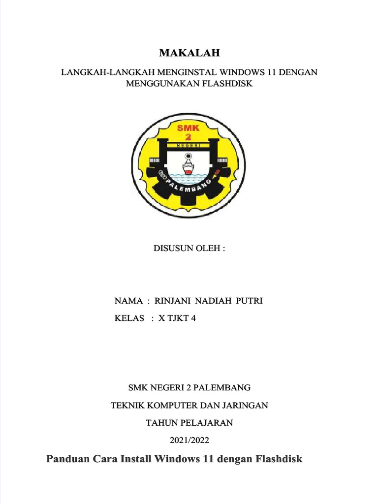 Instal Windows 11 via Flashdisk | PDF