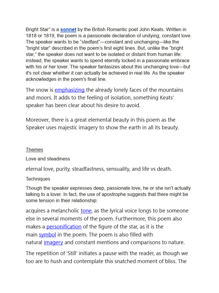 John Keats | PDF | Poetry | John Keats