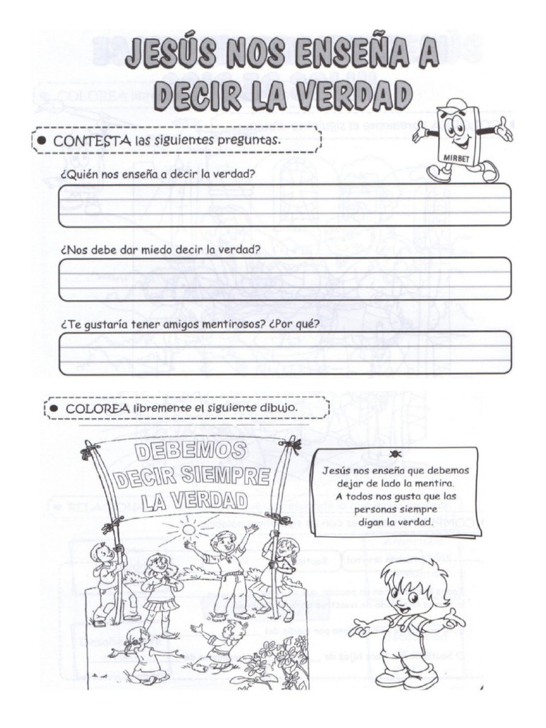 ficha de trabajo religion | PDF