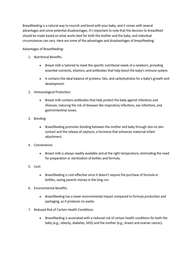 Breastfeeding Pdf Breastfeeding Breast Milk