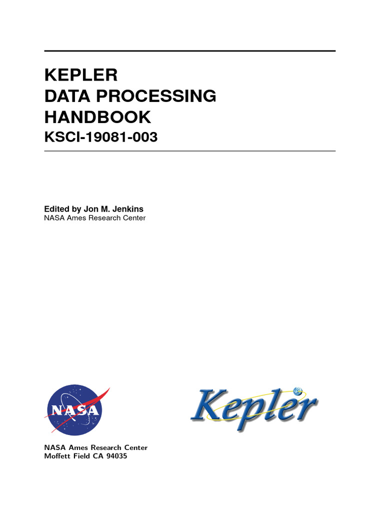 Kepler Data Processing Guide | PDF | Exoplanet | Planetary Science