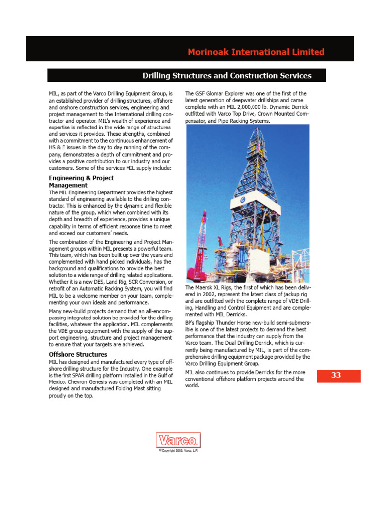 VARCO | PDF | Drilling Rig | Brake