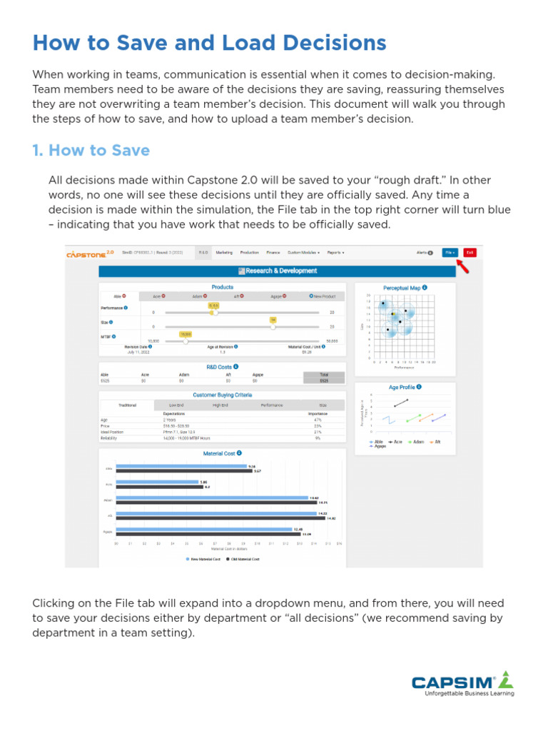 How To Save Capstone | PDF