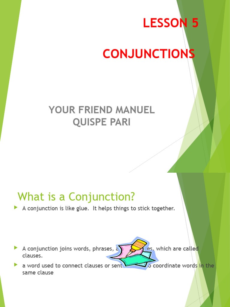 LESSON 5 BASIC 3 Conjunctions | Download Free PDF | Semantics | Syntax