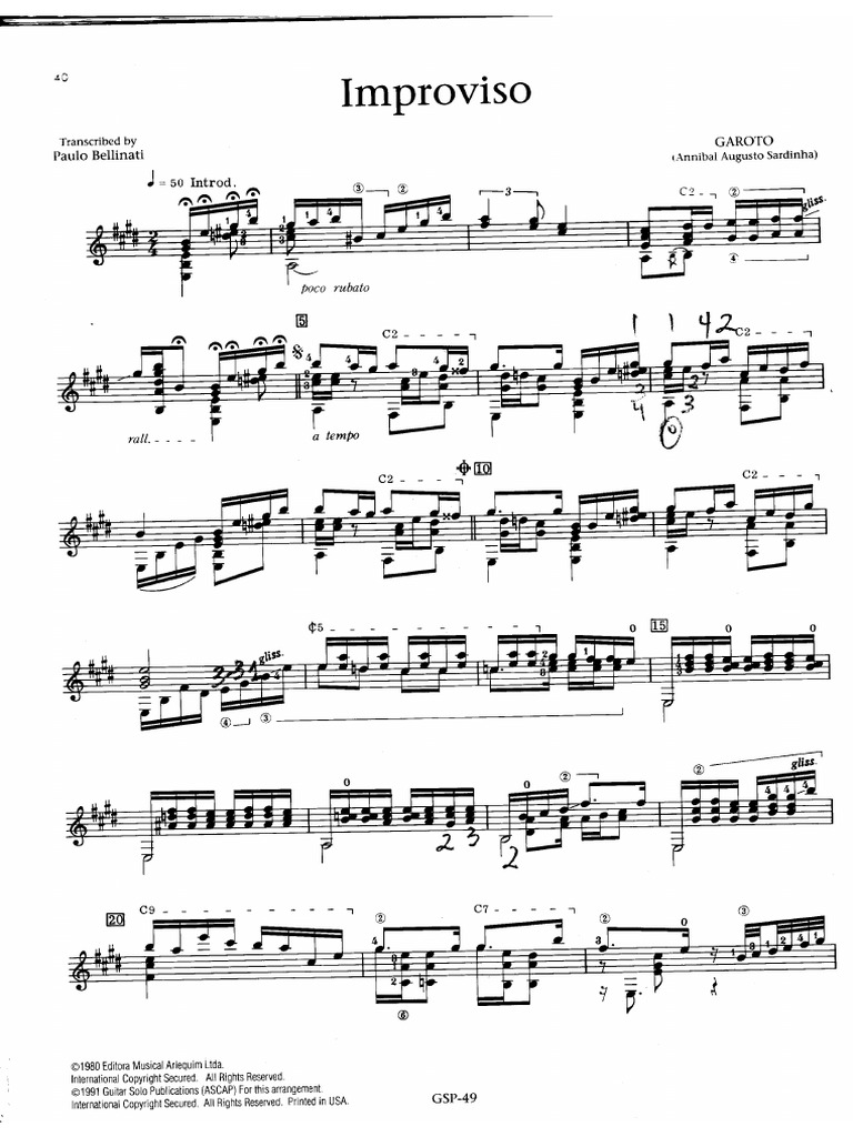 Improviso - Garoto | PDF