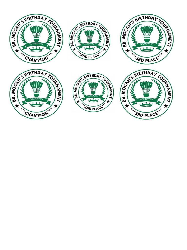 Medal Logo Sticker | PDF