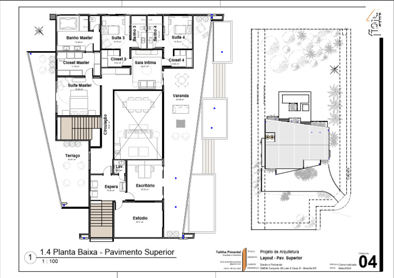 (A3) Danilo e Fernanda - Anteprojeto - Folha - 04 - Layout - Pav ...