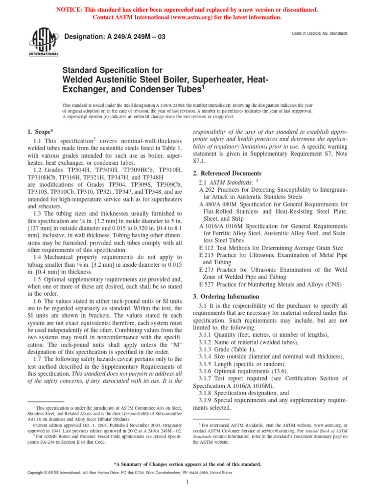 A 249 _ A 249M _ 03 ;QTI0OS0WMW__ | PDF