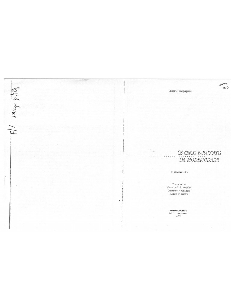Compagnon - Exaustão e Palinódia | PDF