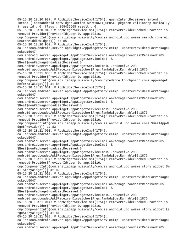 appwidget_history_log1 | PDF | Tablet Computer | Arm Architecture