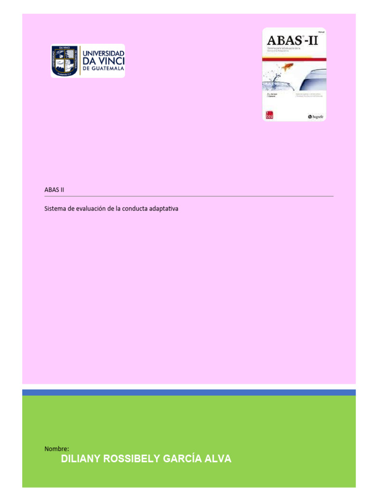 Test ABAS II Interpretación | PDF