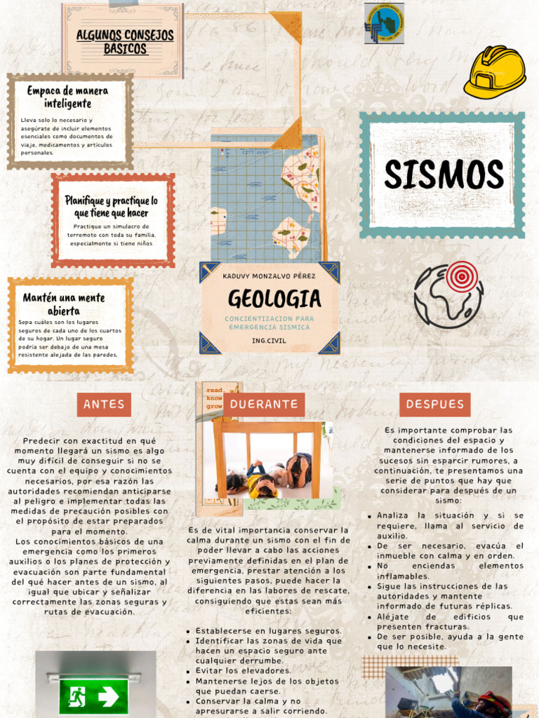 Triptico de Sismo | PDF | Temblores