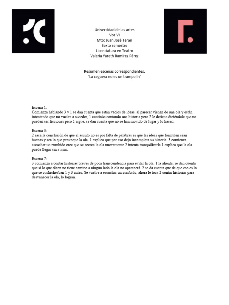 La Ceguera Escenas | PDF