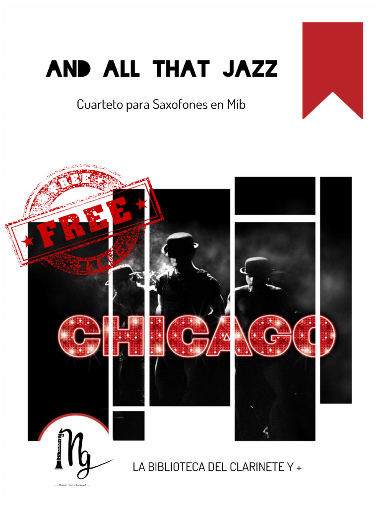 CHICAGO - CUARTETO SAXOS Mib - BOOK | PDF | Saxofón | Música de la diáspora africana