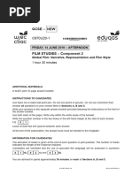 Eduqas A Level Film Studies Spec From 2017 e 14 08 2023 | PDF ...