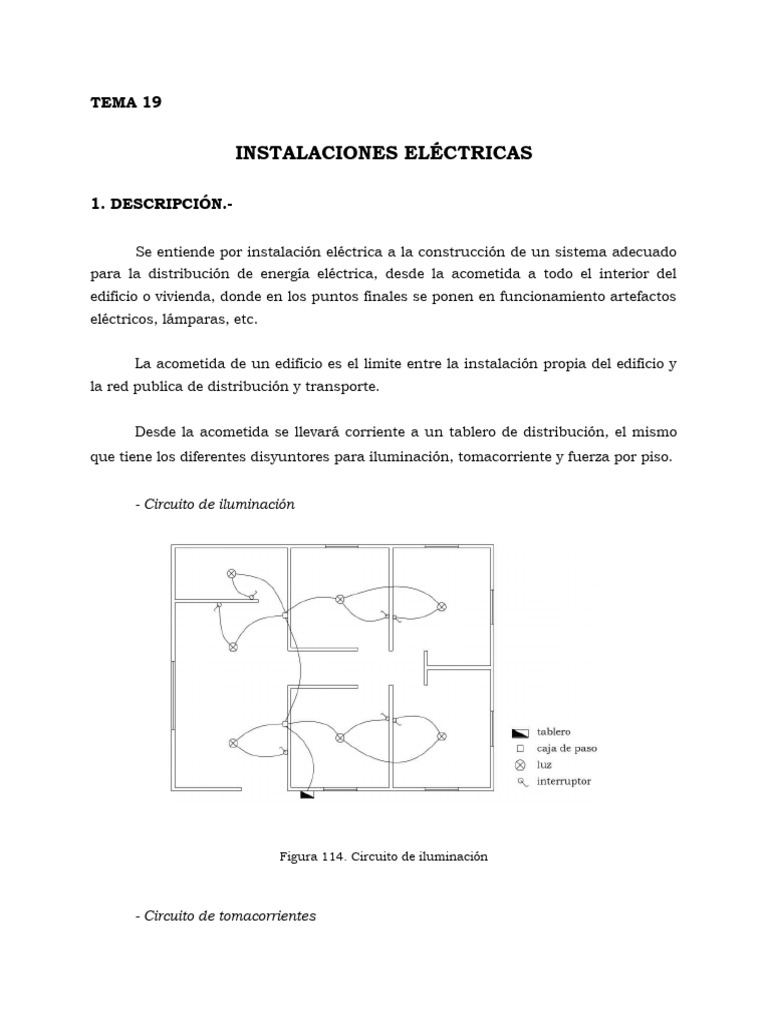 Instalaciones Electricas | PDF | Cambiar | Enchufes y tomas de corriente alterna