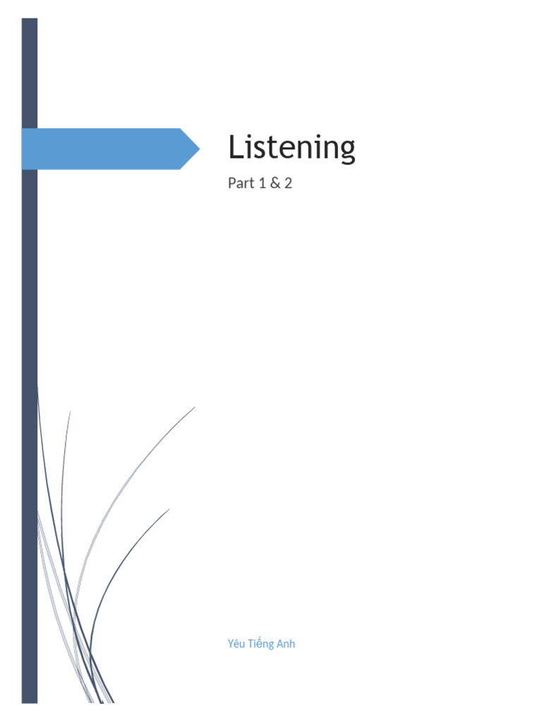 Listening Book Pdf