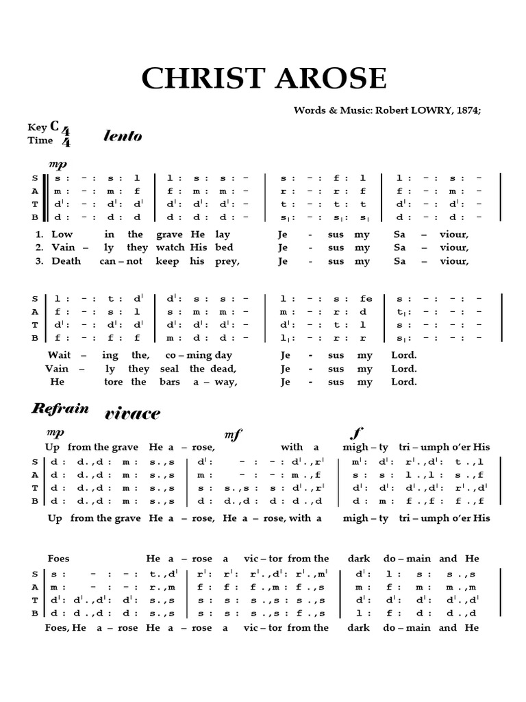 Christ Arose | PDF