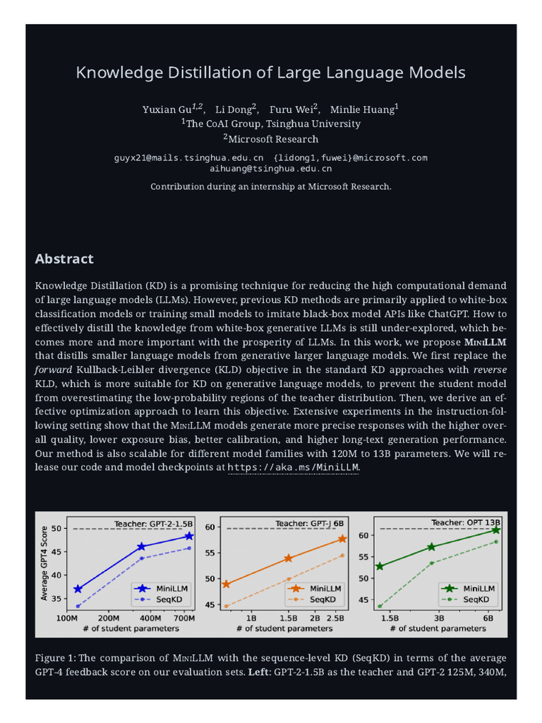 Knowledge Distillation of Large Language Models | PDF | Artificial Intelligence | Intelligence ...