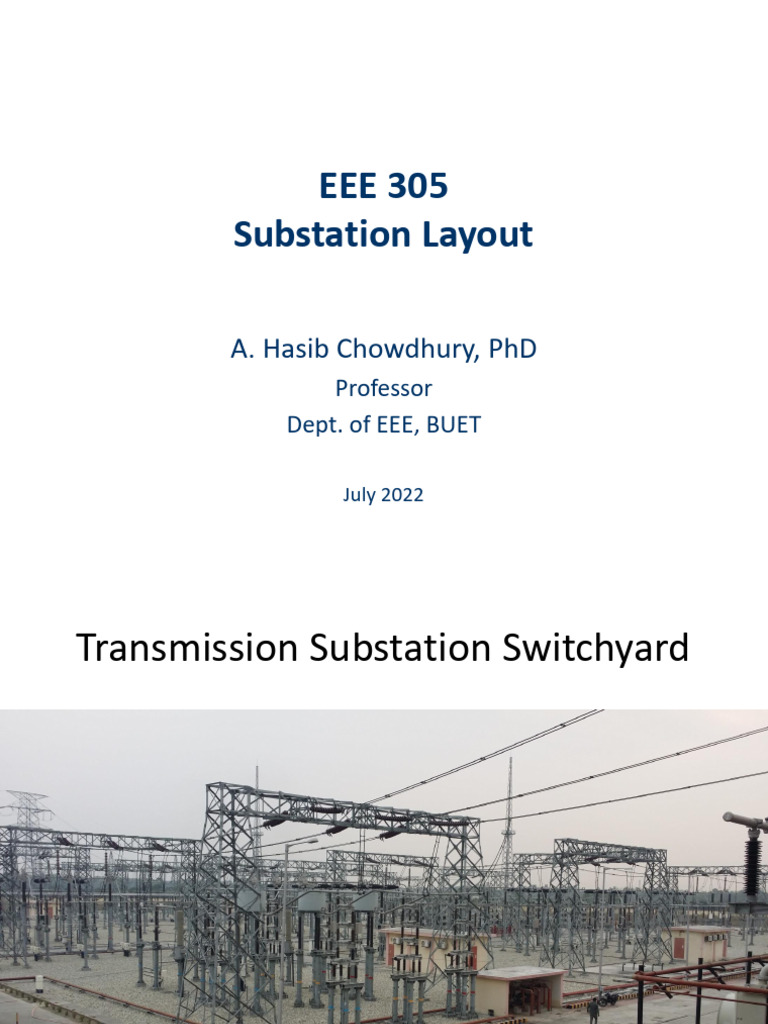 10 - Substation Layout | PDF | Electrical Substation | Manufactured Goods