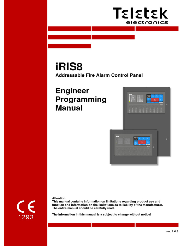 Installer Programming IRIS8 Ver 1-0-8 en RevA 102021-2 | PDF | Computer Keyboard | Menu (Computing)