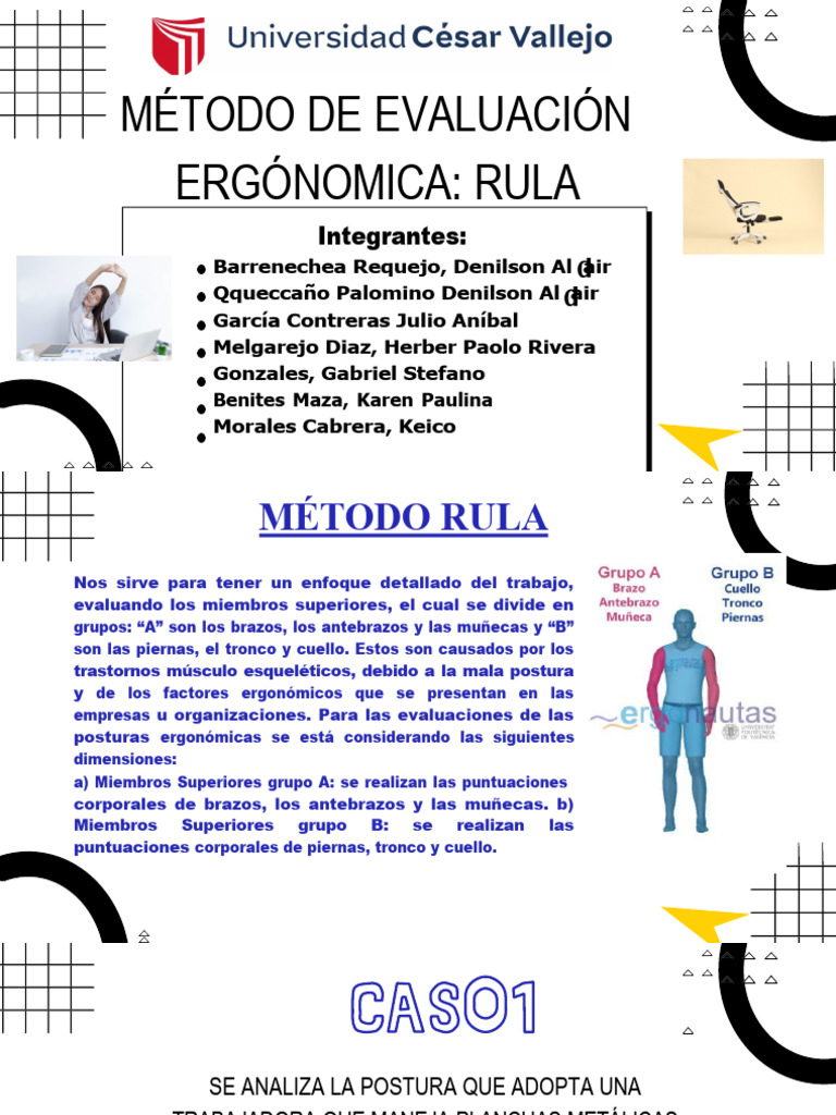 Metodo Rula Aplicacion Sesion 6 | Descargar gratis PDF | Factores ...