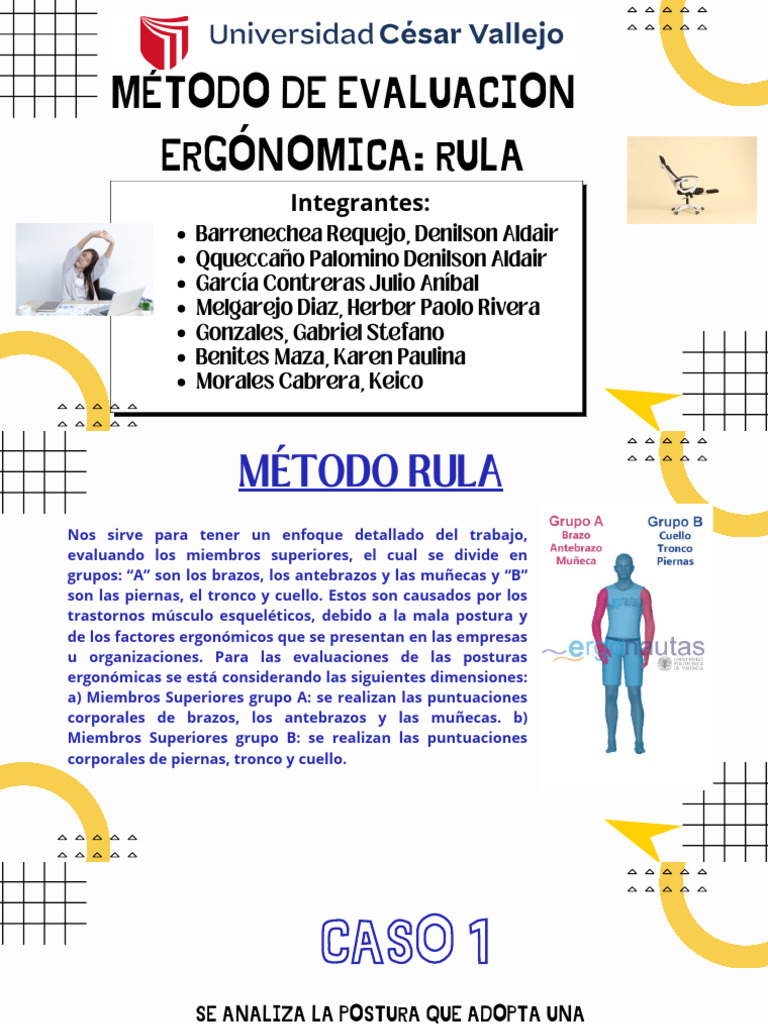Metodo Rula Aplicacion Sesion 6 | PDF | Factores humanos y ergonomía ...