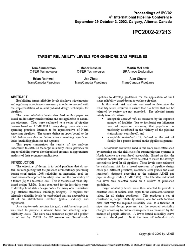 Zimmerman 2002 | PDF | Reliability Engineering | Risk