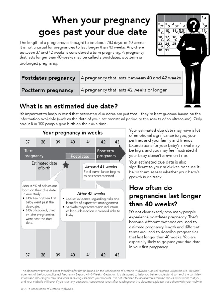 Postdates Pregnancy English | PDF | Childbirth | Pregnancy
