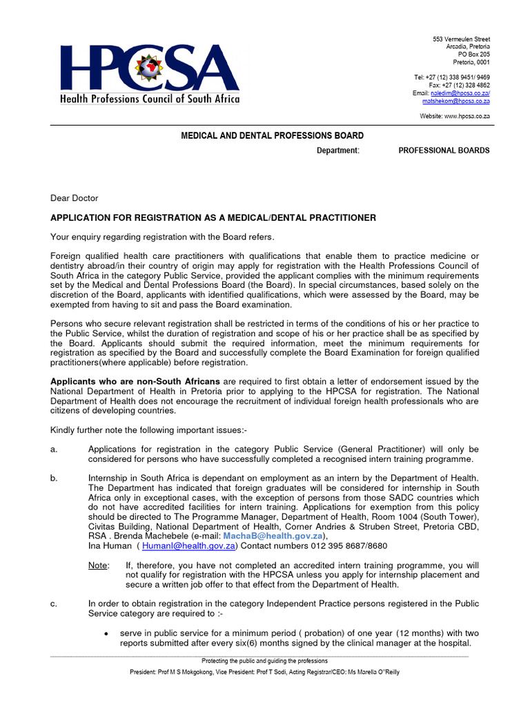 Registration Guidelines for Foreign Medical Practitioners | PDF | Notary Public | Dentistry